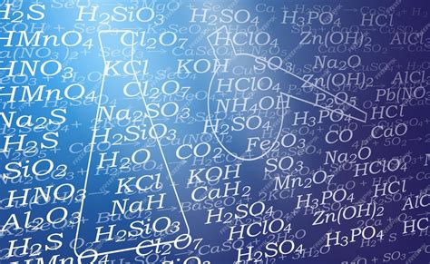 Фон для презентации по химии Формулы и уравнения по химии Премиум вектор