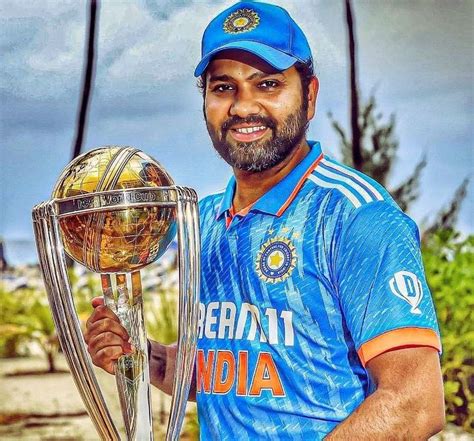 Rohit Sharma Wallpaper 🔥 World Cup Trophy World Cup Sharma