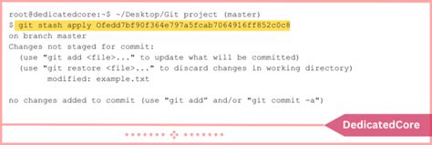 1 Guidebook To Manage Git Stashes Deletion And Restore