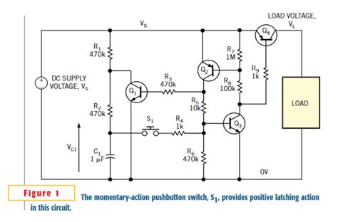 Latching Switch Circuit Diagram