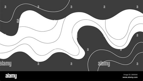Abstract Background Poster Banner Composition Of Amorphous Forms Liquid Shapes Lines
