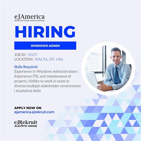 Ejamerica On Linkedin Windowsadmin Sysadmin Itjobs Techjobs Microsoft Jobopening