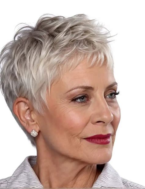 25 Short Hair Color Ideas For Women Over 60 In 2024 Short Silver Hair Very Short Hair Short