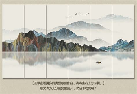 青绿山水画 装饰画设计 其他设计 设计模板 汇图网www huitu
