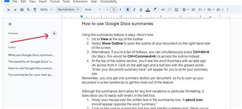 What Is A Google Docs Document Summary