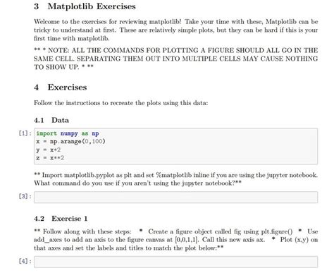 Solved 3 Matplotlib Exercises Welcome To The Exercises For