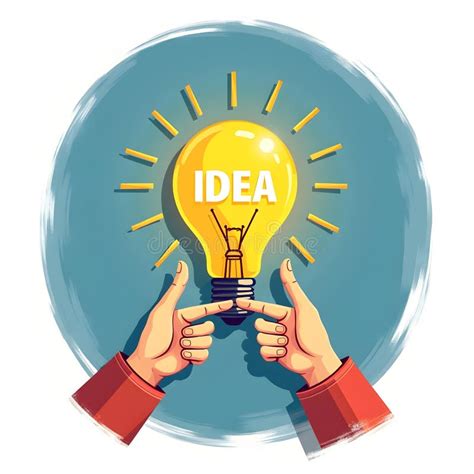 Idea Lightbulb Concept Illustration Creative Thinking Innovation Brainstorming Solution
