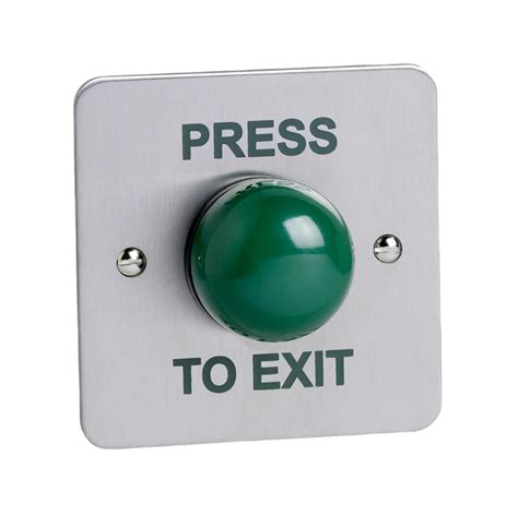 St04pte Green Mushroom Exit Button Durable And Secure