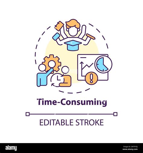 Time Consuming Multi Color Concept Icon Stock Vector Image And Art Alamy