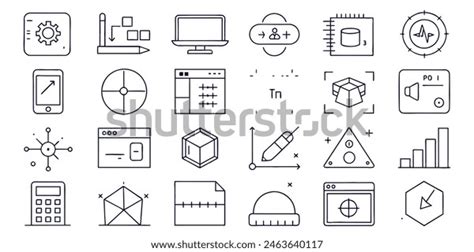 Dimension Area Perimeter Measurement Size Editable Stock Vector