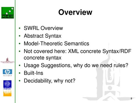 ppt swrl 0 6 a semantic web rule language combining owl and ruleml