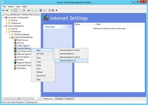 How To Force Proxy Settings Via GPO On Windows Server
