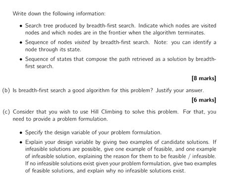 Solved Question 1 Search And Optimisation Assume That You