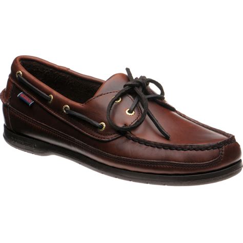 Sebago Shoes Sebago Schooner Rubber Soled Deck Shoes In Brown At