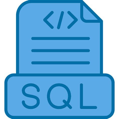 Sql File Generic Blue Icon