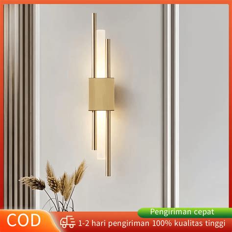 Jual Lampu Dinding Kamar Tidur 3 Warna Led Lampu Samping Malam Pencahayaan Ruang Tamu Nordic