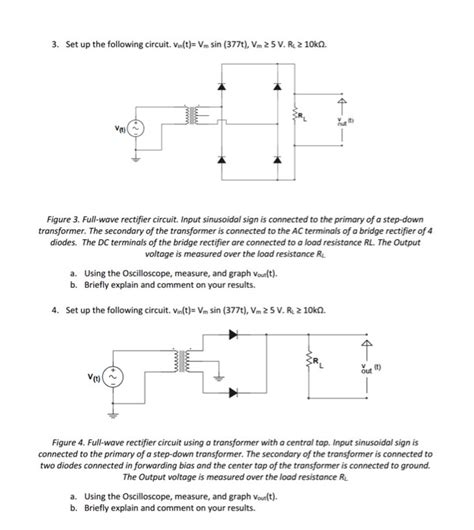 Solved 3 Set Up The Following Circuit Vin T Vm Sin Chegg Com