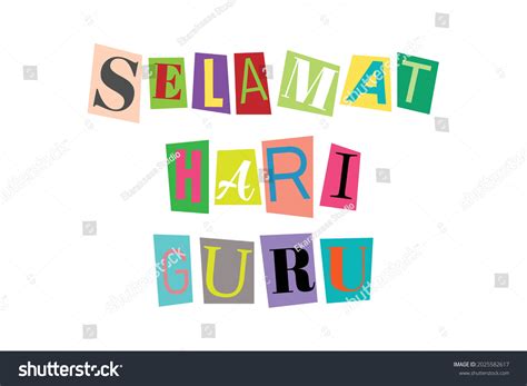 Selamat Hari Guru Translation Happy Teachers Stock Vector Royalty Free Shutterstock