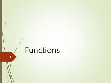 Function Ppt