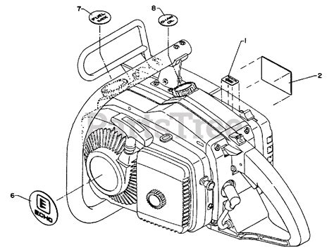 Echo Cs 1001 Vl Echo Chainsaw Decals Parts Lookup With Diagrams Partstree
