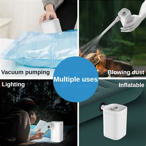 3in1 다기능 전기 공기 펌프 Usb 빠른 에어 쿠션 수영 링 풍선 소파 무선 충전 팽창기 티몬