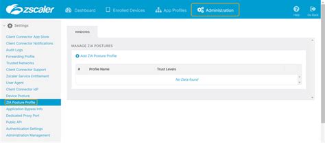 About Zia Posture Profiles Zscaler
