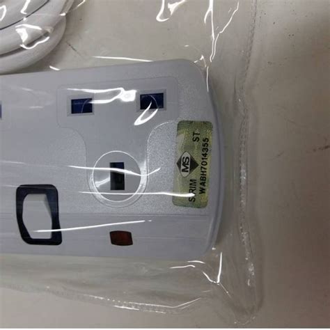 Extension Cord 5 Pin 2M Trailing Socket Extension Plug Socket Wayar TV Home Appliances