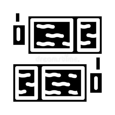 Solvent Extraction Tanks Copper Glyph Icon Vector Illustration Stock