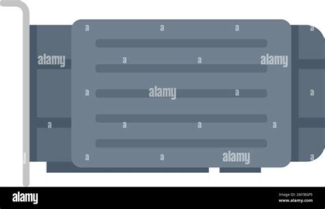 Graphic Card Icon Flat Vector Computer Pc Gpu Video Isolated Stock Vector Image And Art Alamy