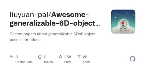 Github Liuyuan Pal Awesome Generalizable 6d Object Pose Recent Papers About Generalizable