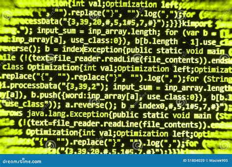 Programming Coding Source Code Screen Stock Illustration Illustration Of Abstract Electronic