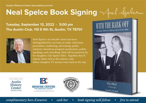Austin History Center Association Presents A Book Signing With Neal