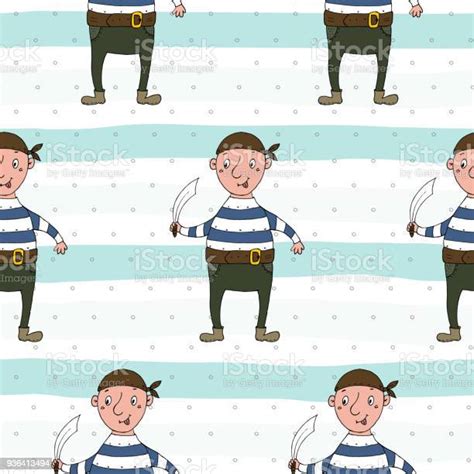 재미 있는 해 적으로 귀여운 완벽 한 패턴입니다 벡터 일러스트 레이 션 고래에 대한 스톡 벡터 아트 및 기타 이미지 고래 두개골 등장인물 Istock