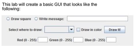 Solved This Lab Will Create A Basic GUI That Looks Like The Chegg Com