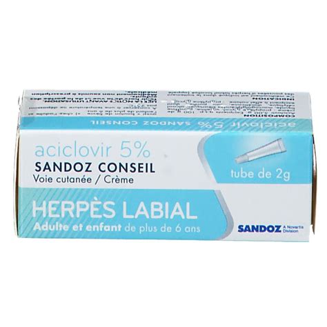 Aciclovir Sandoz Conseil 2 G Redcare Pharmacie