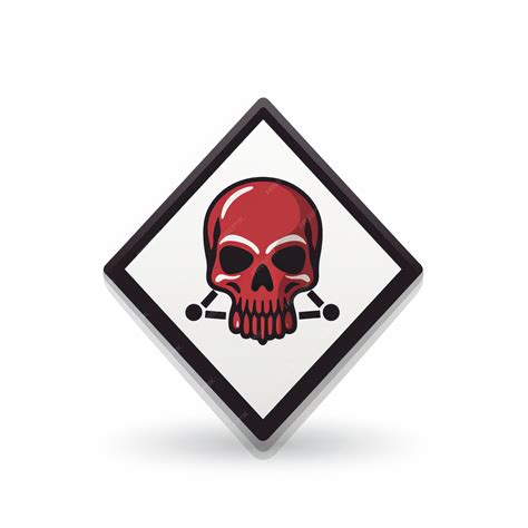 Premium Ai Image A Red Skull And Crossbones Symbol On A White Background