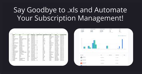say goodbye to xls and automate your subscription management