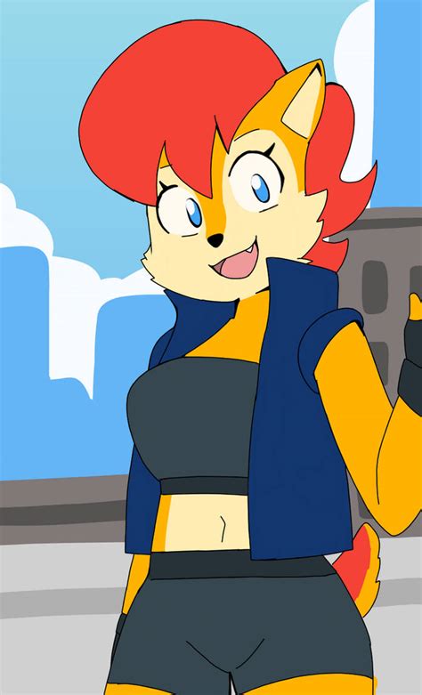 Sally Acorn By Lirudraw On Deviantart