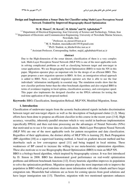 pdf design and implementation a sonar data set classifier using multi