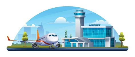 Clip Art Airport 8172 Airport Vector High Res Illustrations Getty