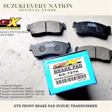 Genuine Gtx Front Brake Pad Suzuki Every Da63t Da64v Da64w Da17v Da17w