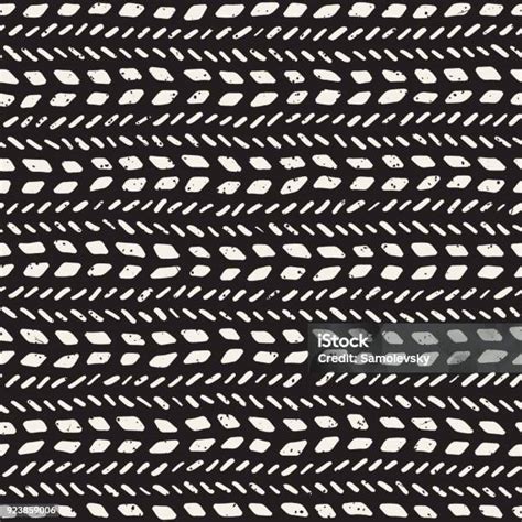 손으로 그린된 스타일 완벽 한 패턴입니다 흑인과 백인 추상적인 기하학적 기와 배경입니다 벡터 낙서 선 격자 0명에 대한 스톡