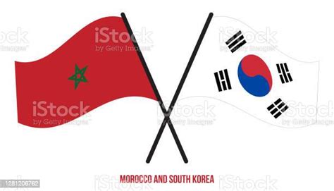 모로코와 한국 국기교차 와 흔들리는 플랫 스타일 공식 비율 올바른 색상입니다 0명에 대한 스톡 벡터 아트 및 기타 이미지 0명 Friends Of The Earth