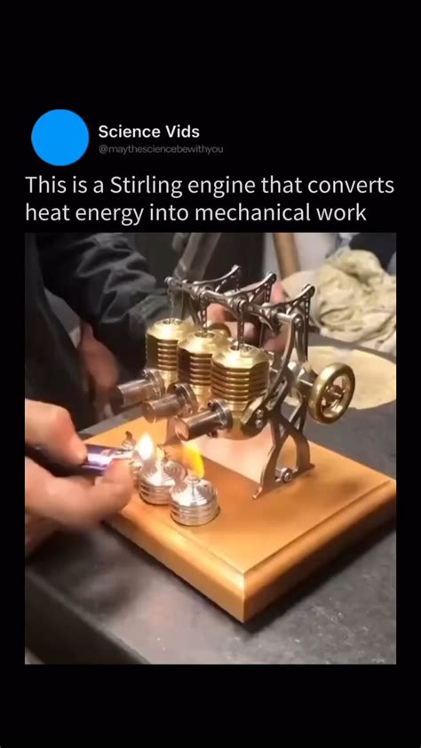 This Is A Prototype Of Sterling Engine Its A Heat Engine That Is