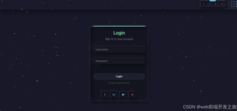 20个精美的登录页面，附源代码地址好看的前端页面 Csdn博客