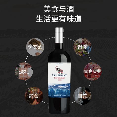 智利进口红酒智象冰川窖藏美露干红葡萄酒整箱750ml6瓶装 虎窝淘
