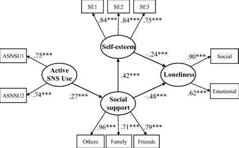 The Mediating Effects Of Social Support And Self Esteem Between Active