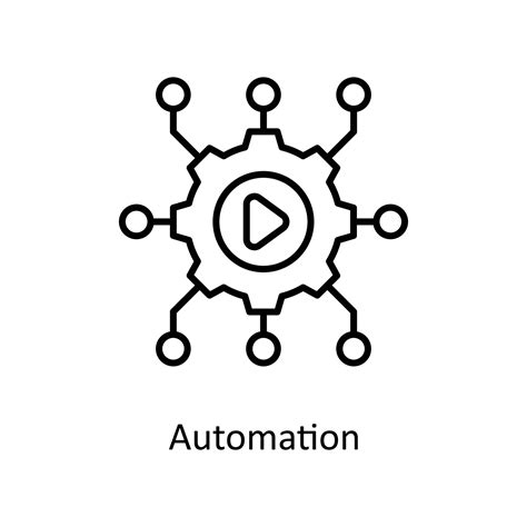 Automation Vector Outline Icons Simple Stock Illustration Stock 22377680 Vector Art At Vecteezy