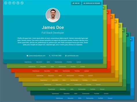 Sphere Resumecvportfolio Template By Xiaoying Riley On Dribbble