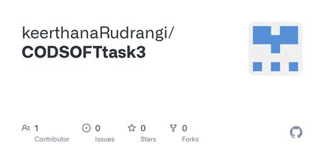 Github Keerthanarudrangicodsofttask3